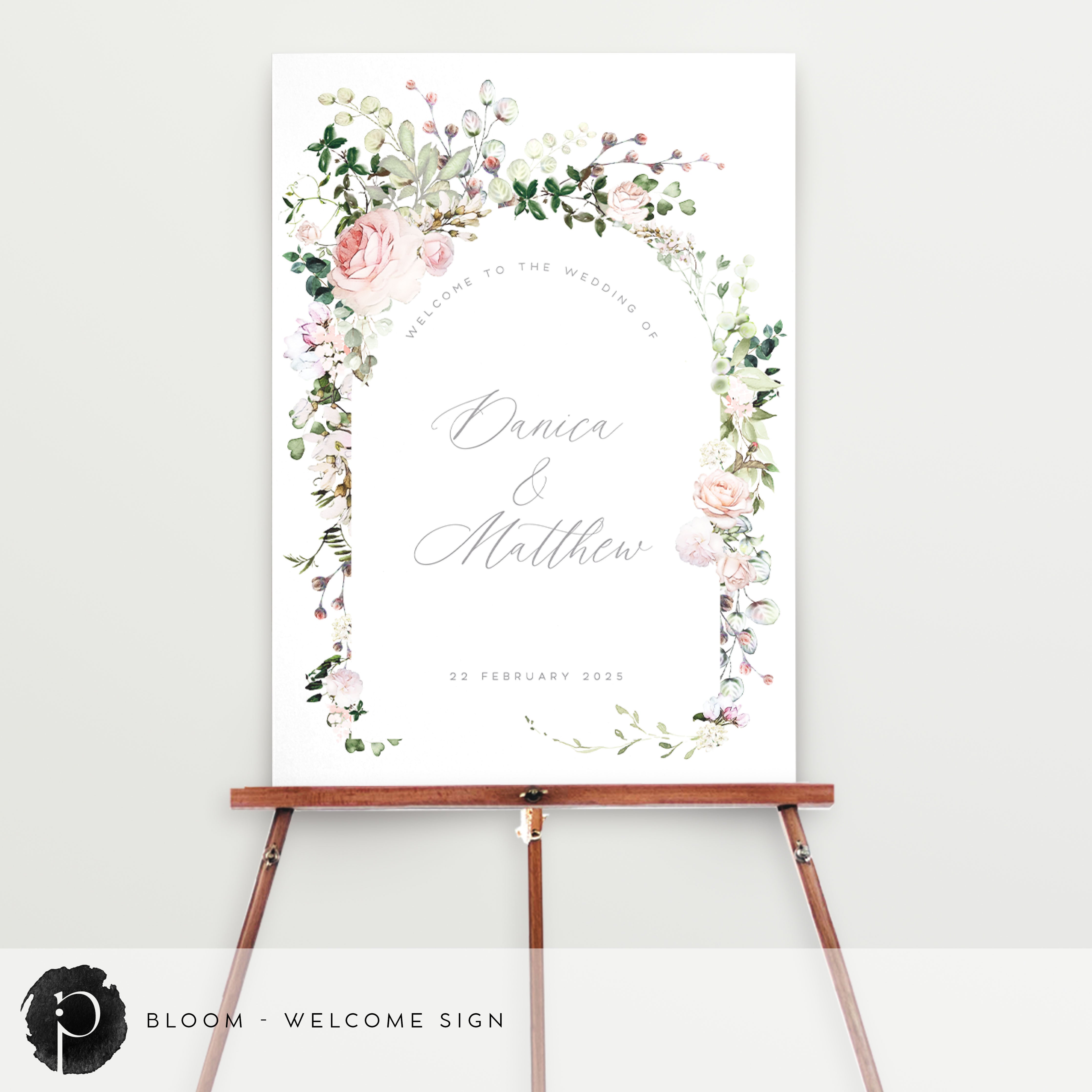 Bloom - Welcome Sign – Paper & Ink Studio