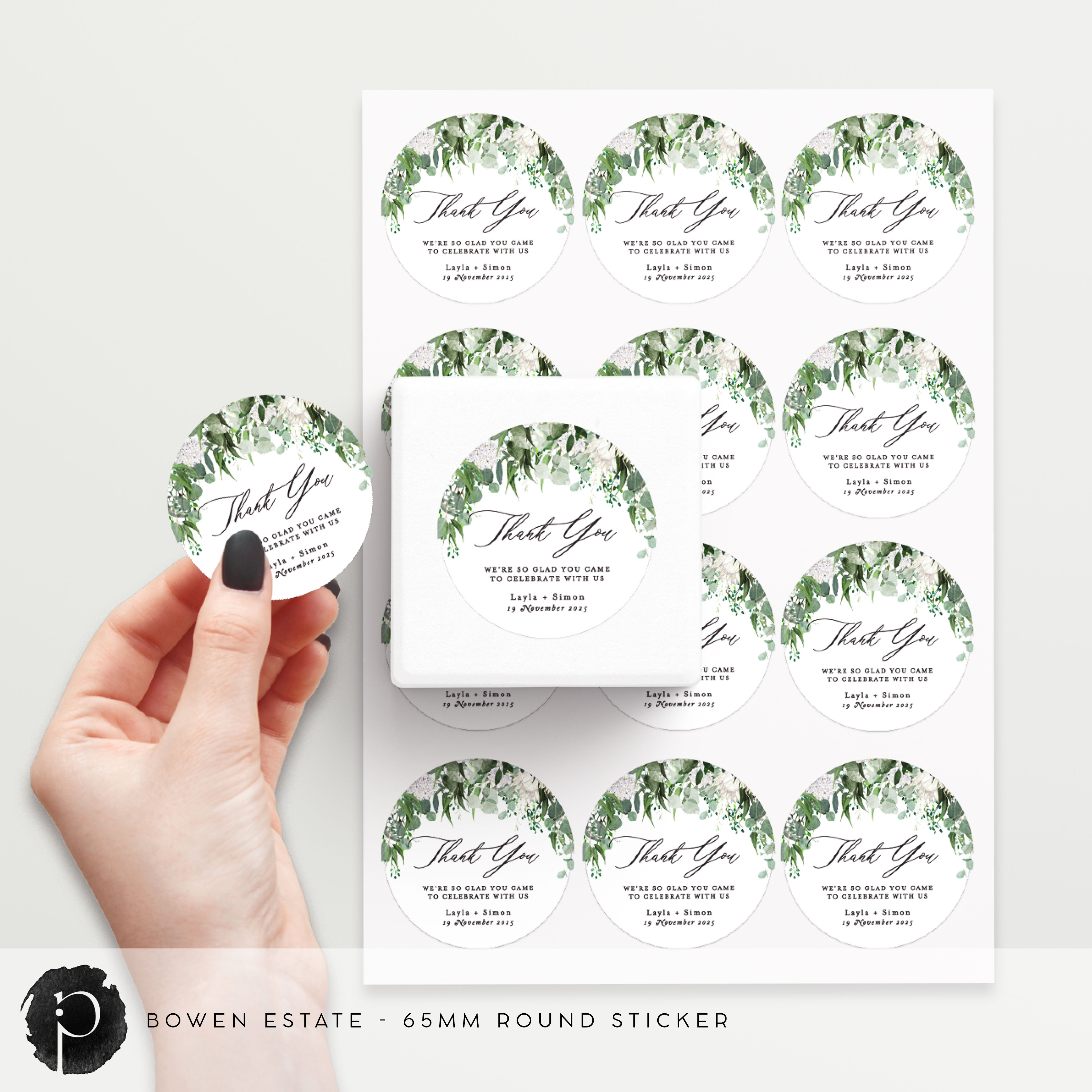 Bowen Estate - Stickers/Seals – Paper & Ink Studio
