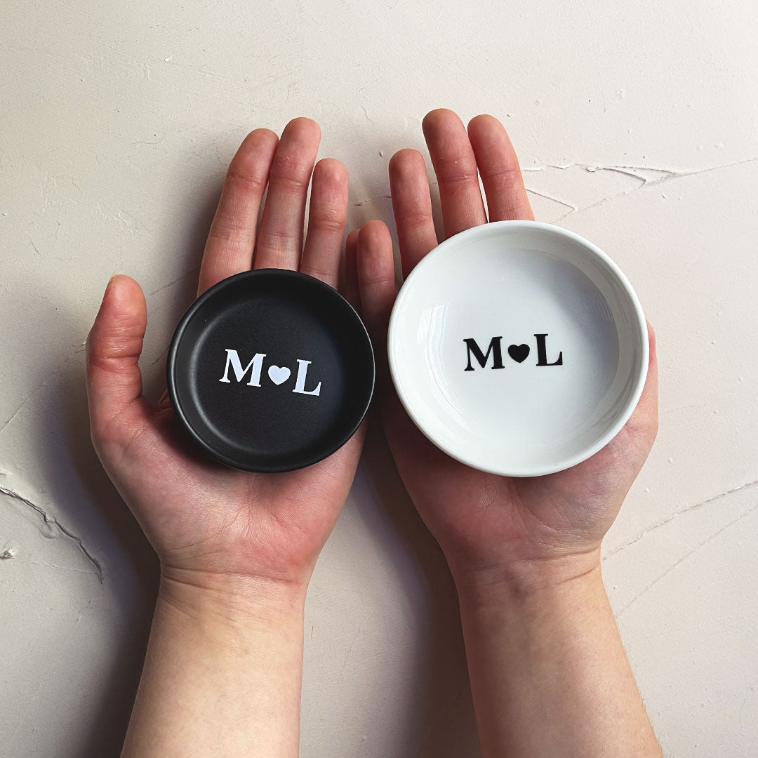 Personalised White Ring Dish - Town Heart – Paper & Ink Studio