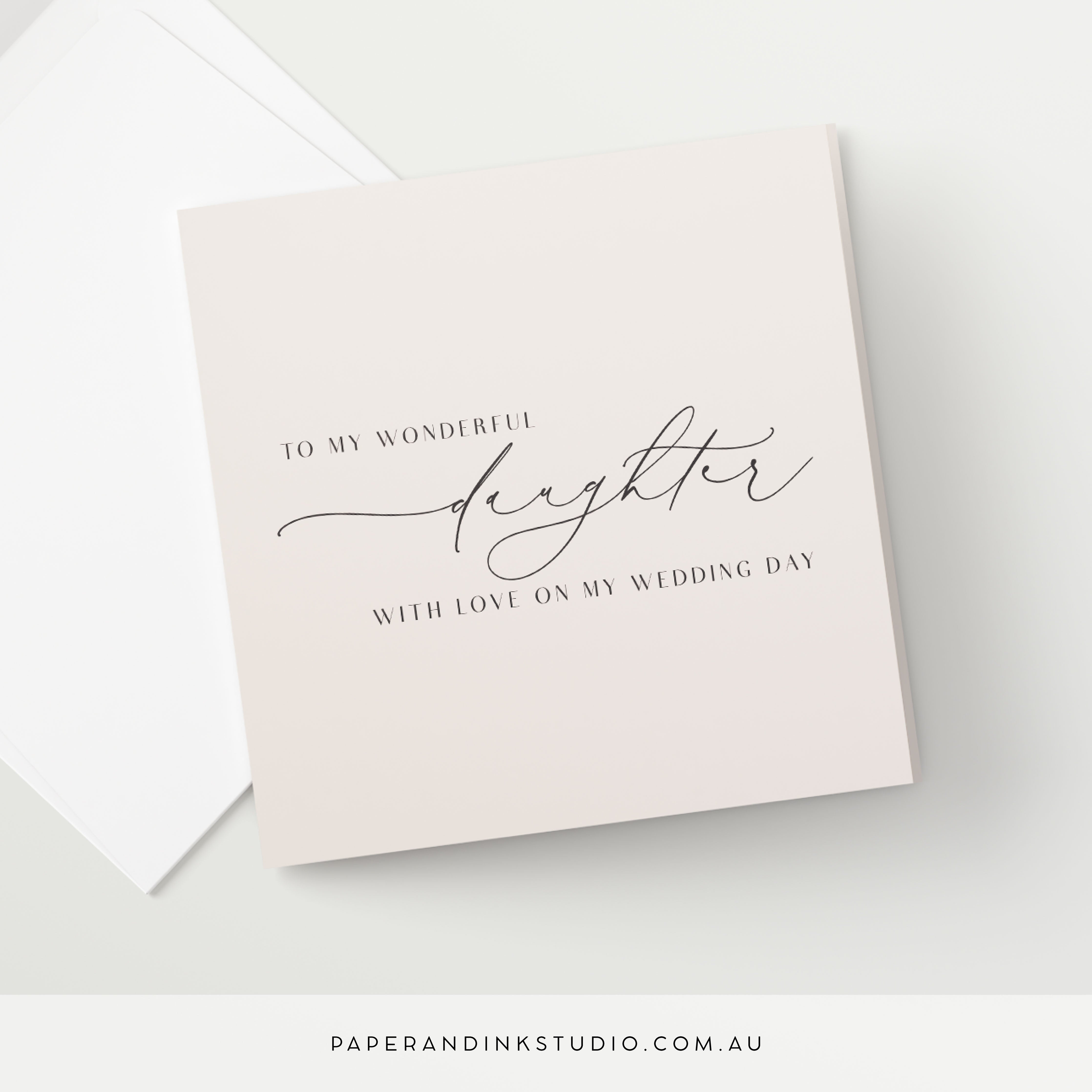 To My Daughter Card - Silk – Paper & Ink Studio