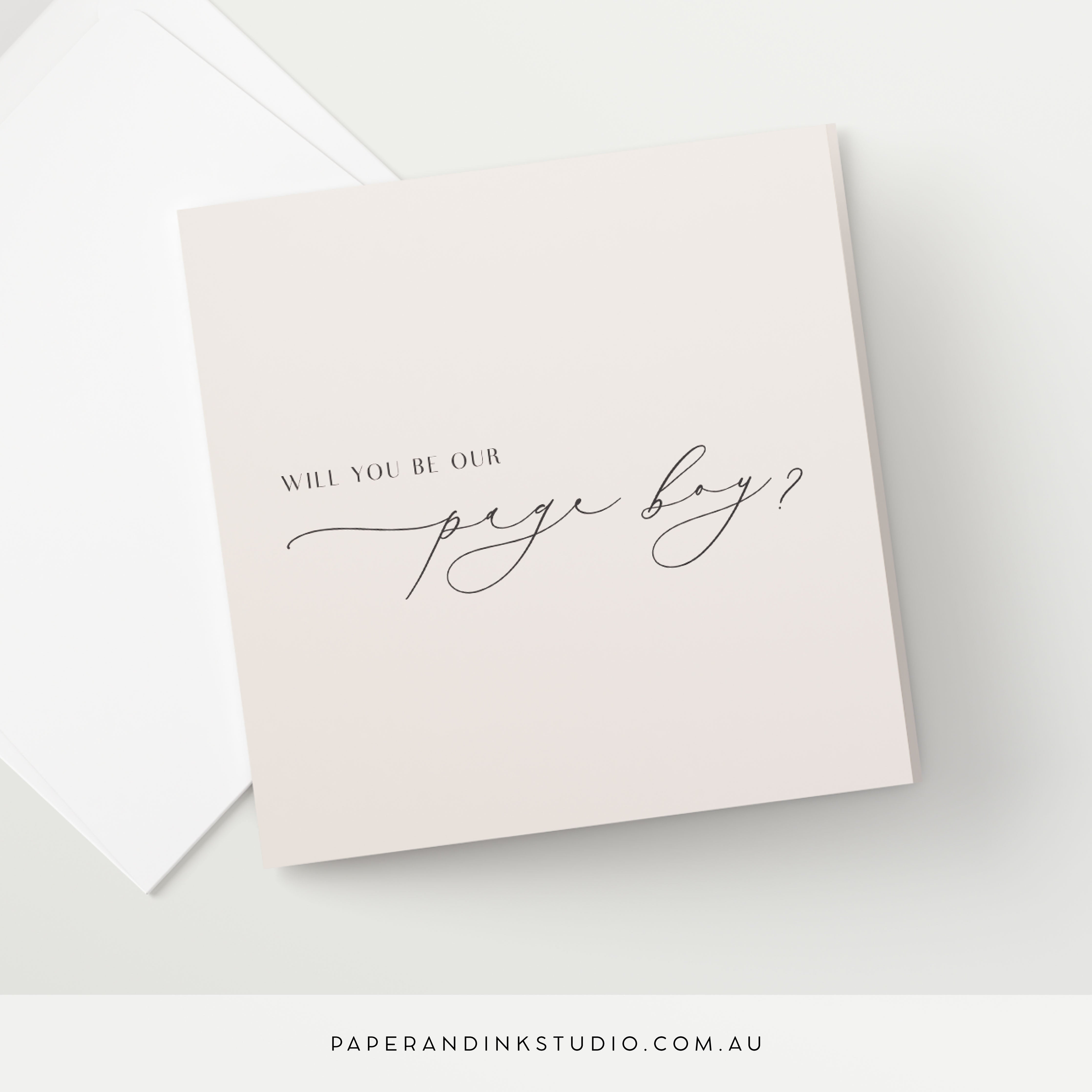 Will You Be Our Page Boy Card - Bridal Party Cards - Wedding Party Car ...