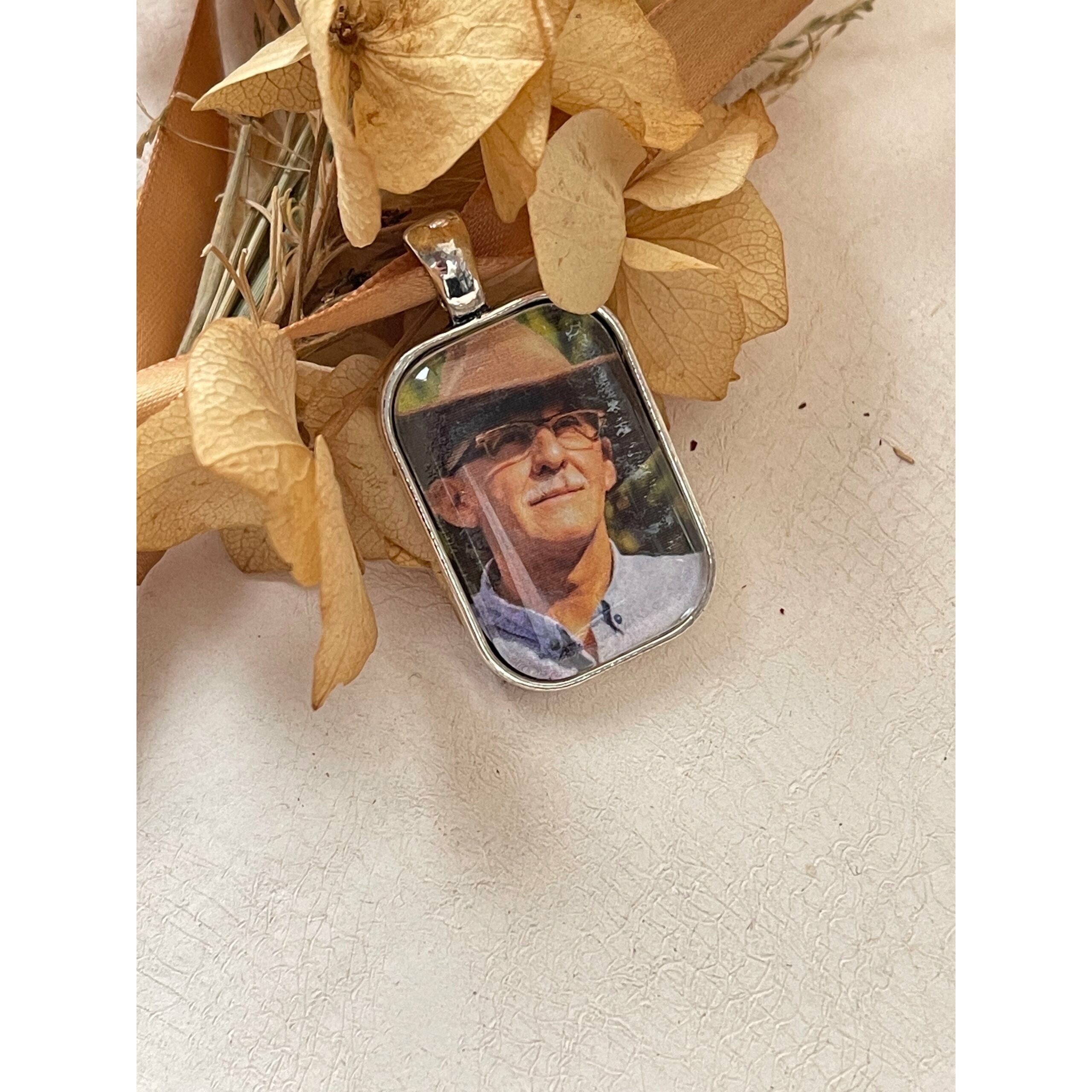 Rectangle Memorial Photo Pendant – Paper & Ink Studio