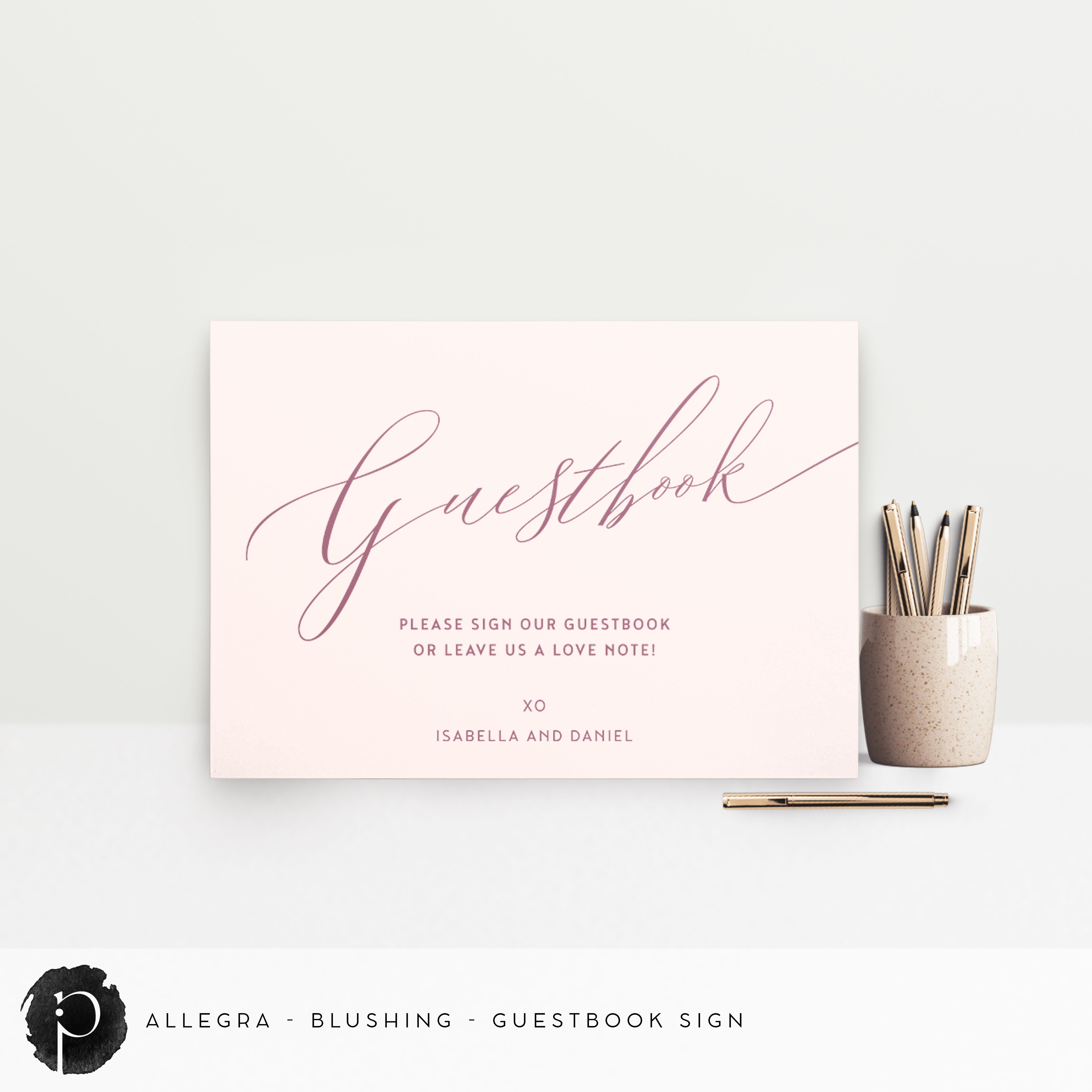 Allegra - Guestbook Sign – Paper & Ink Studio