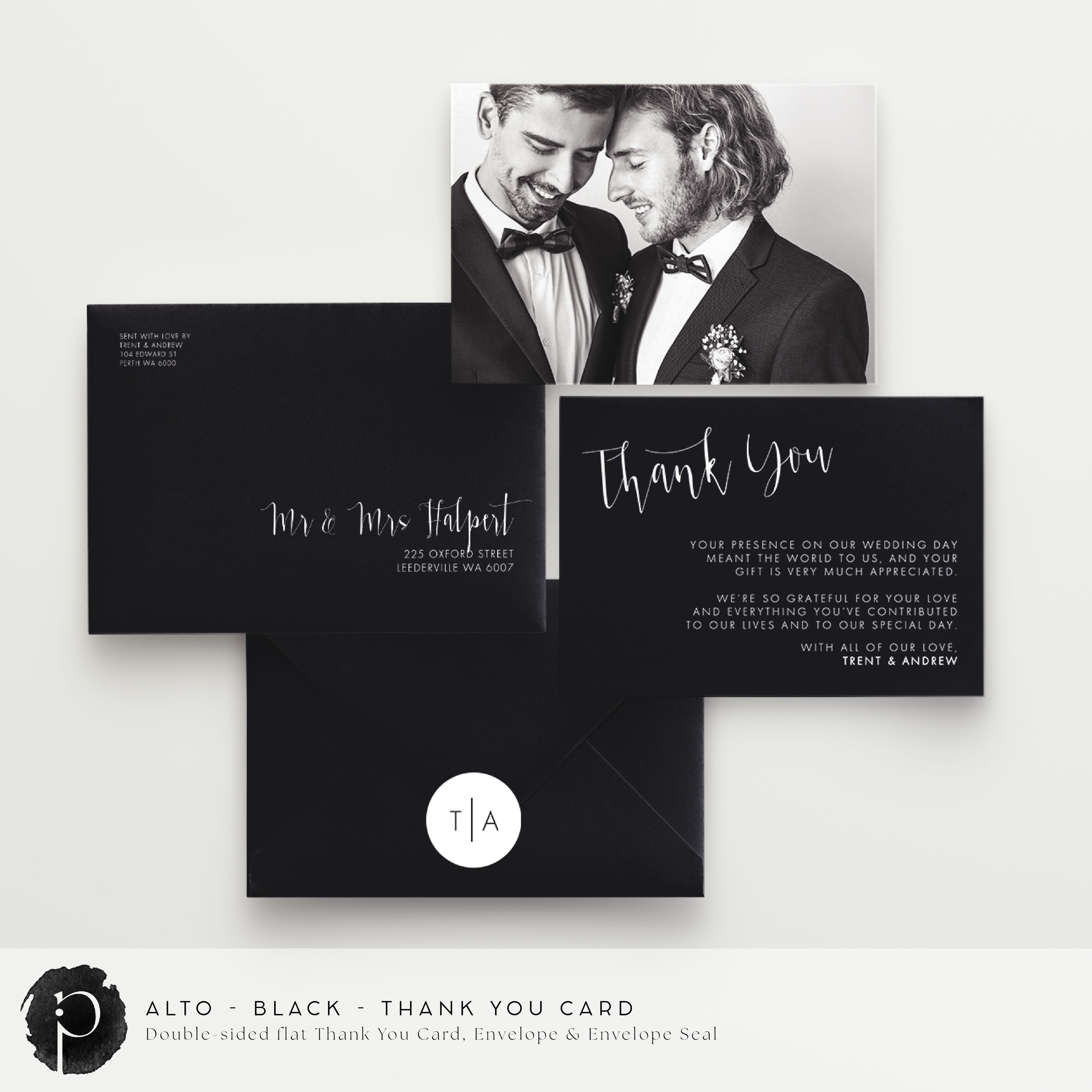 Alto - Wedding Thank You Cards – Paper & Ink Studio
