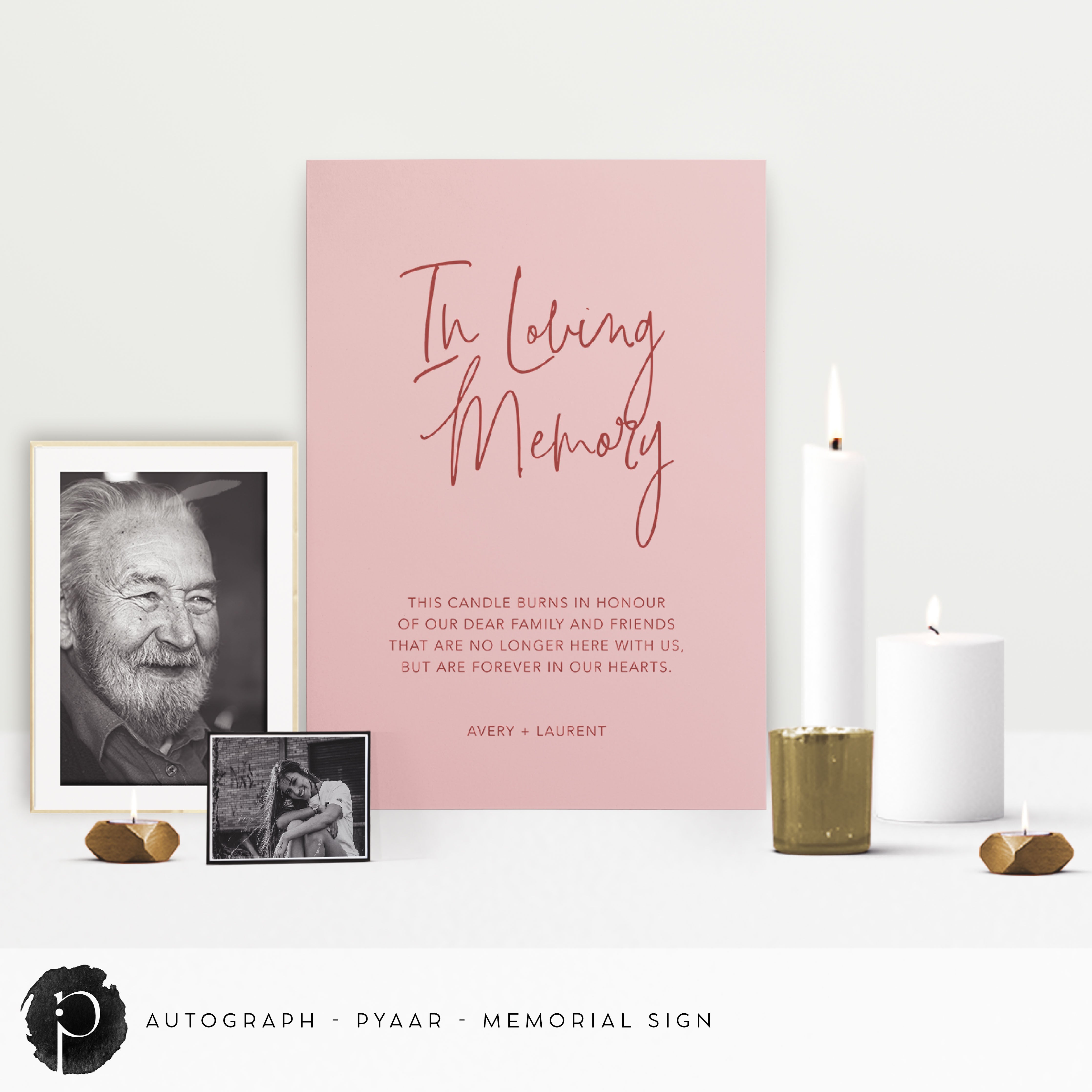 Autograph - In Loving Memory Memorial Sign – Paper & Ink Studio