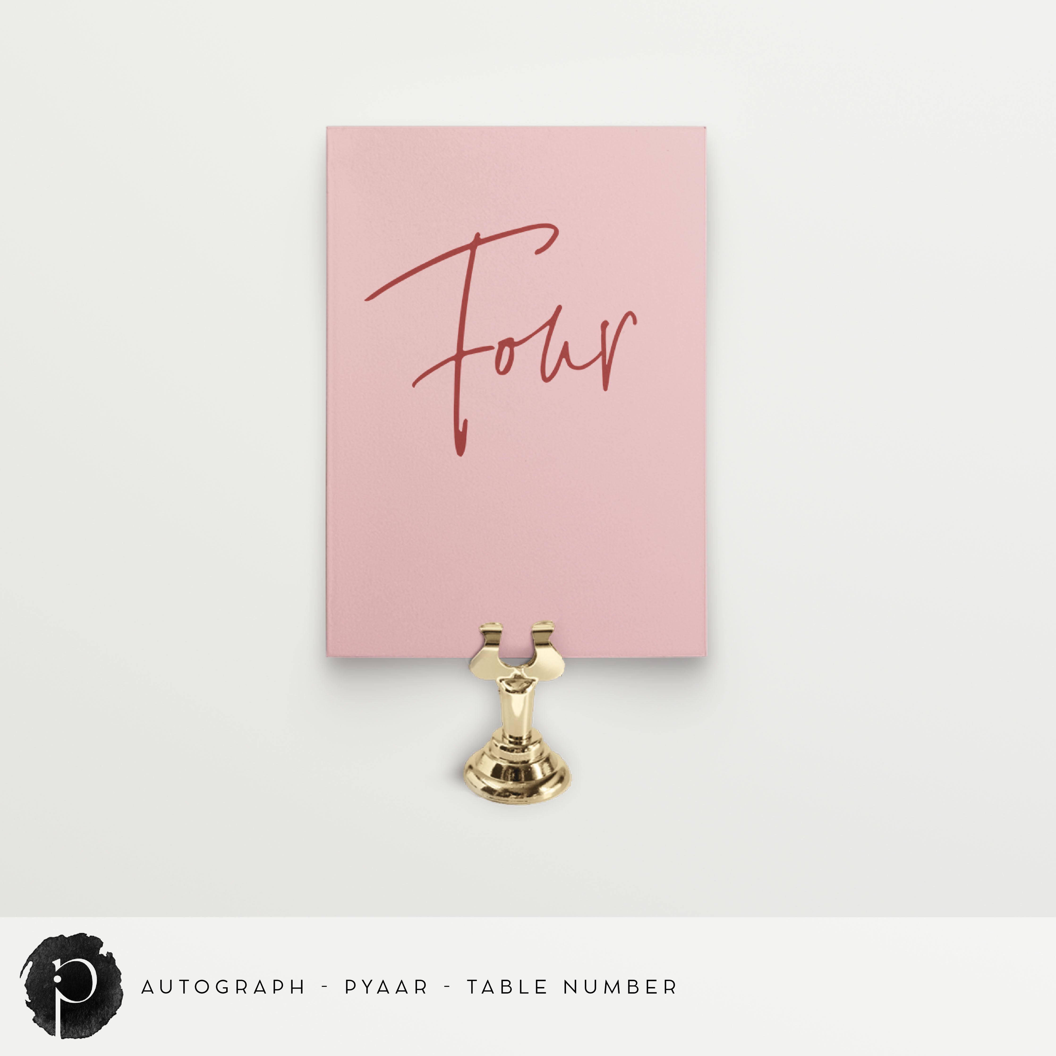 Autograph - Table Numbers – Paper & Ink Studio