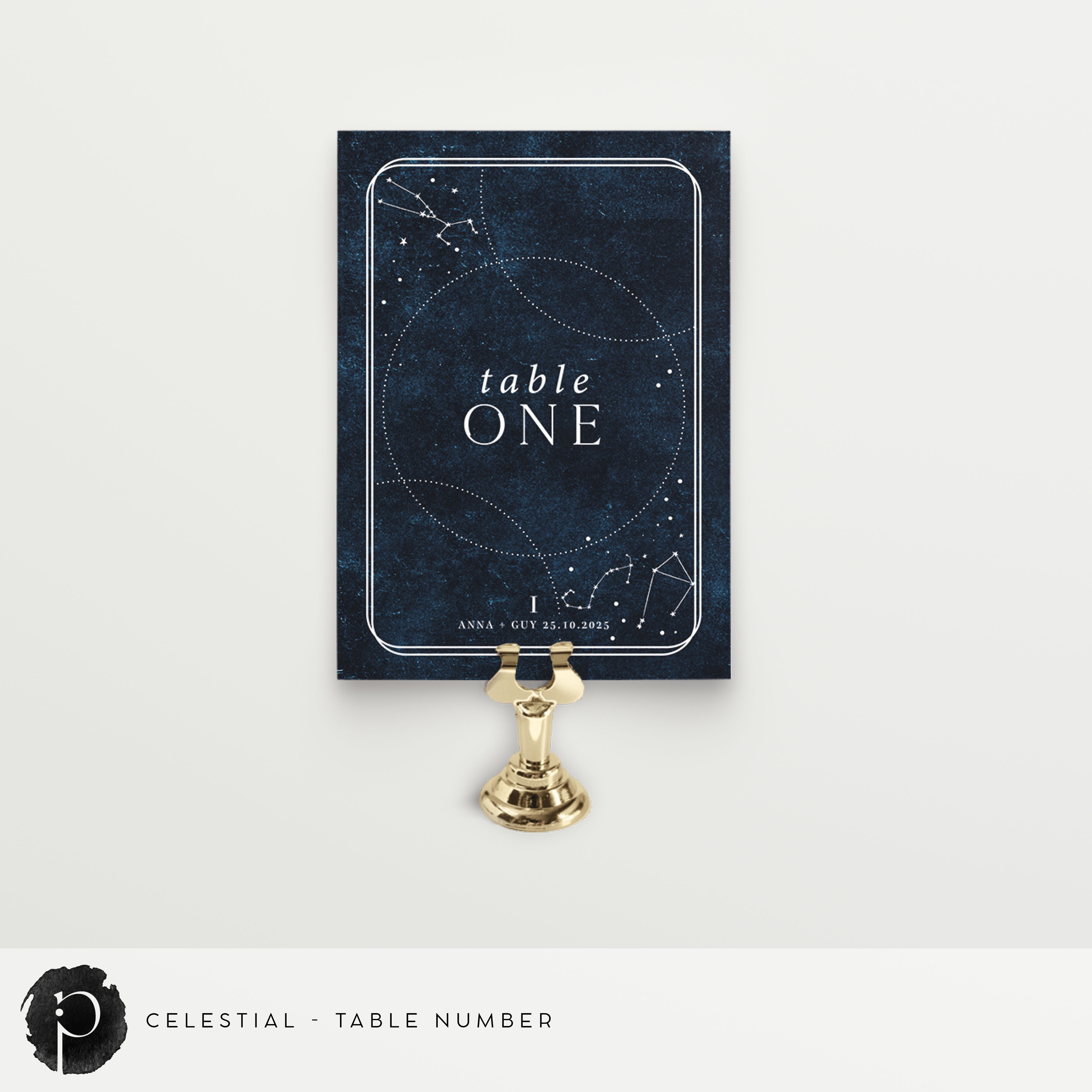 Celestial - Table Numbers – Paper & Ink Studio