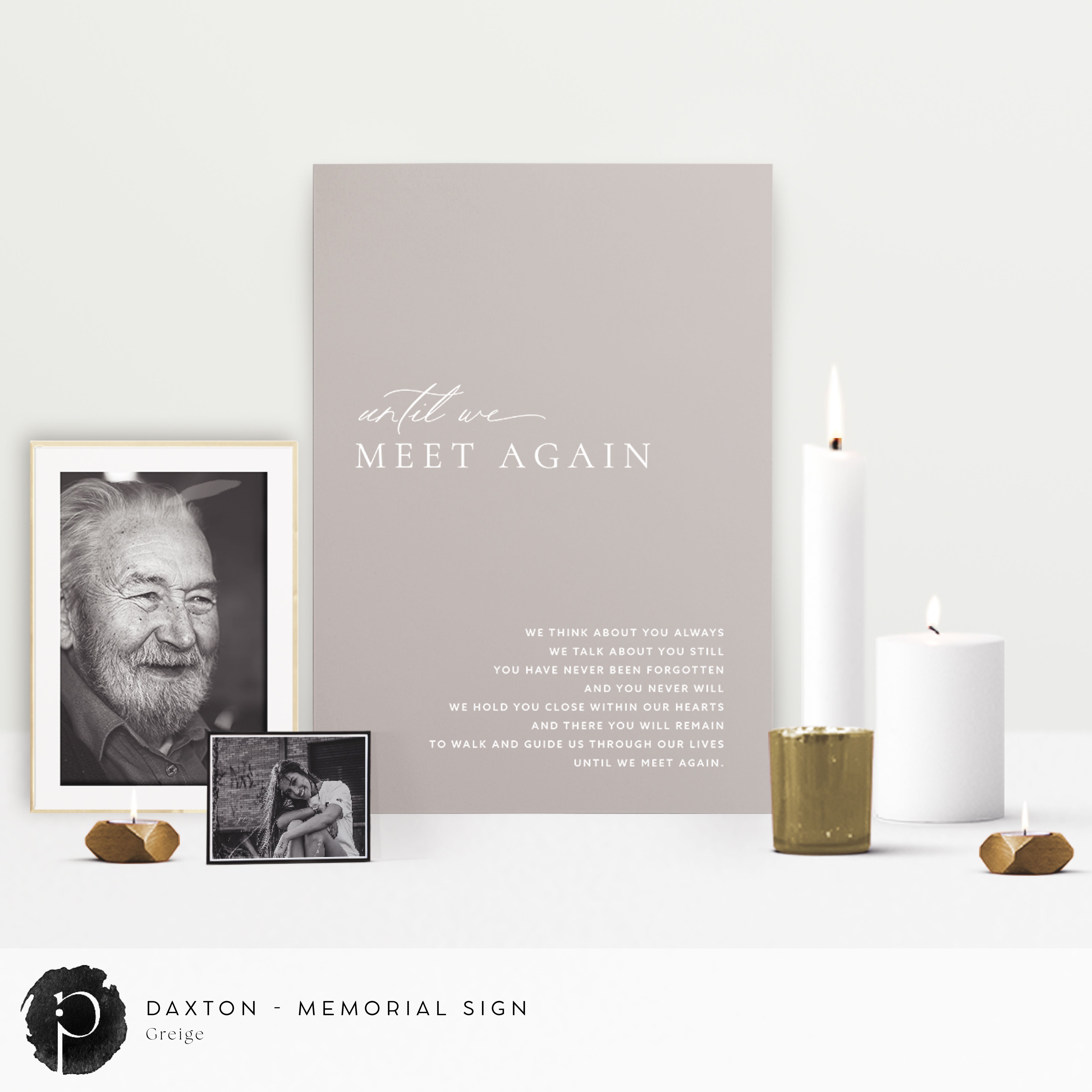 Daxton - In Loving Memory Memorial Sign – Paper & Ink Studio