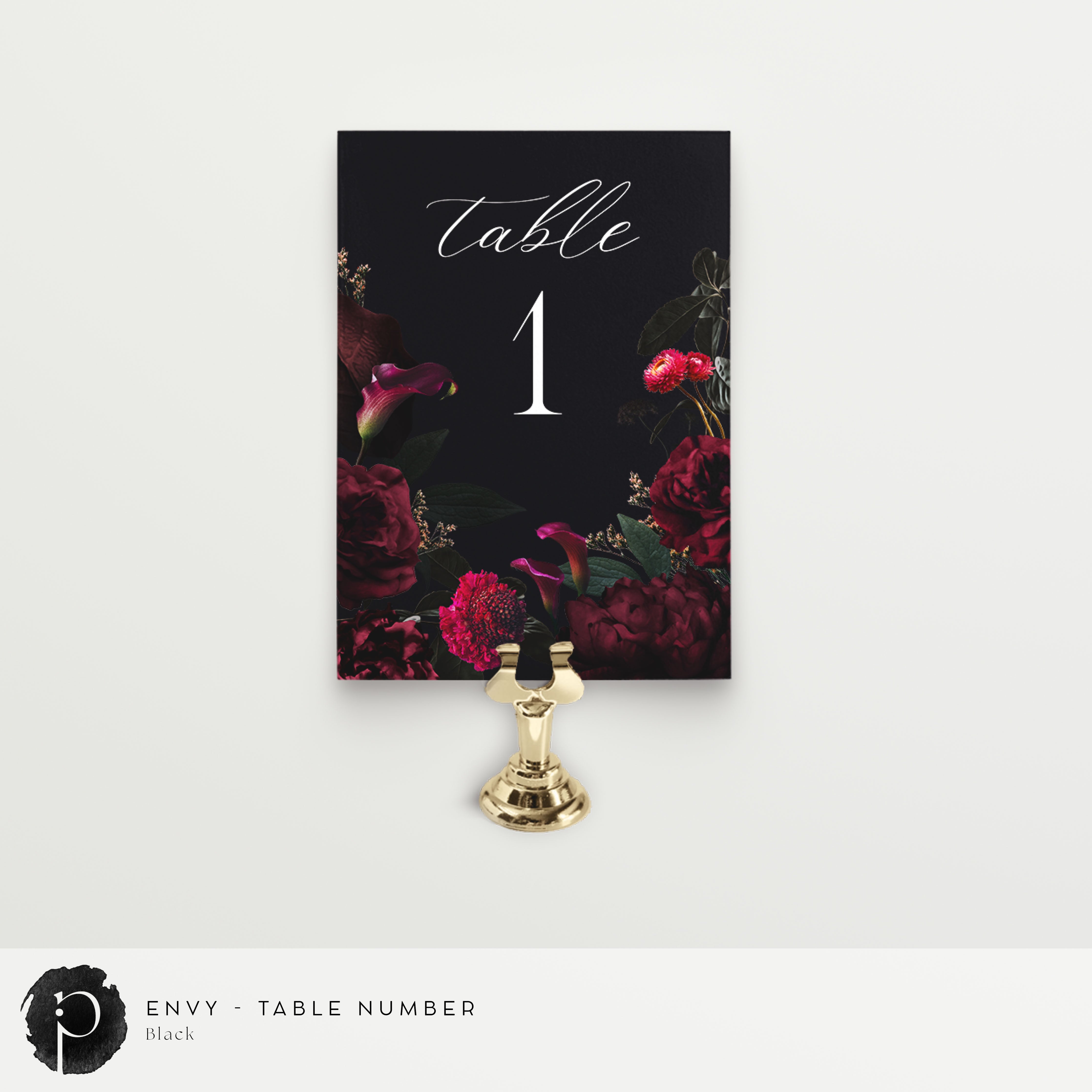 Envy - Table Numbers – Paper & Ink Studio