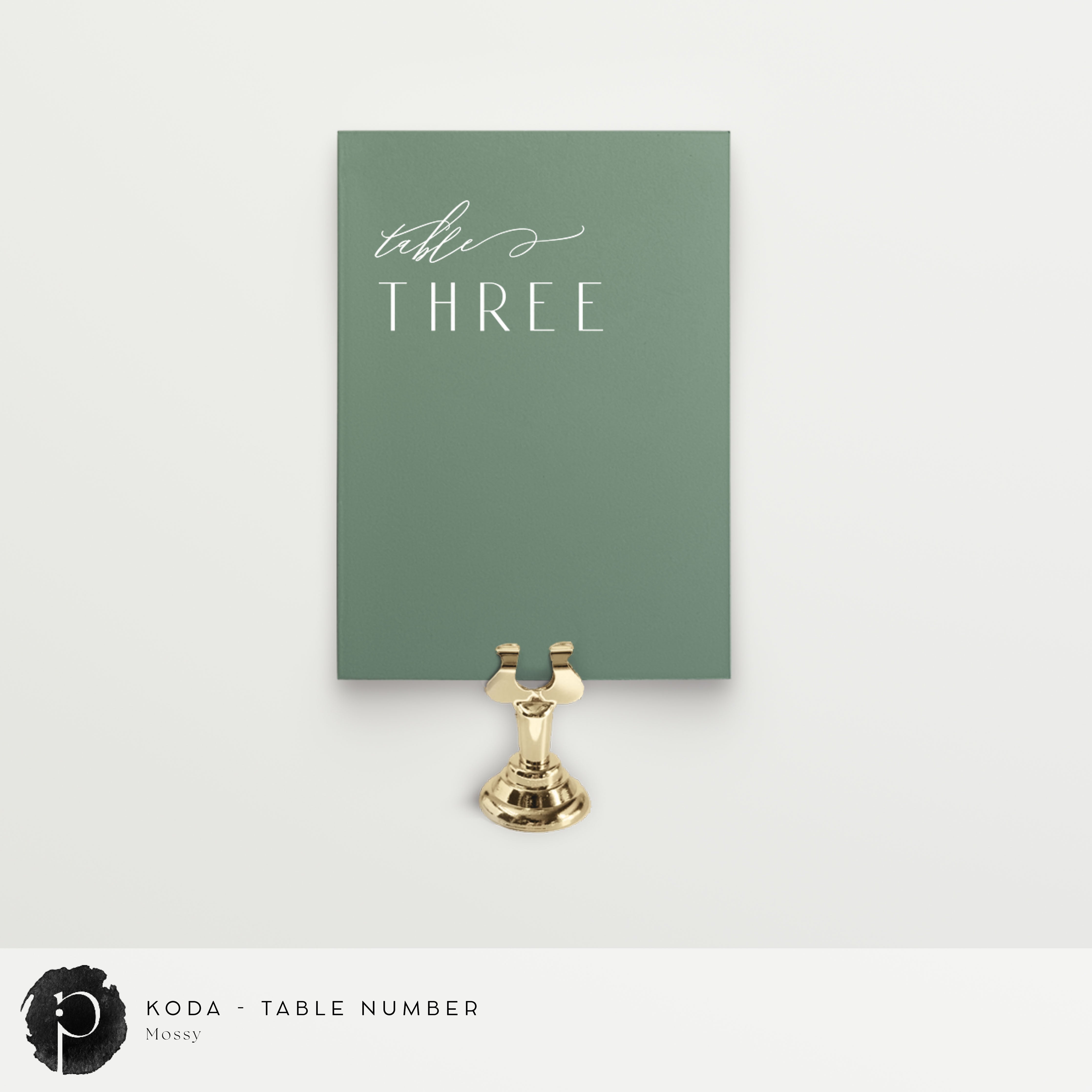 Koda - Table Numbers – Paper & Ink Studio