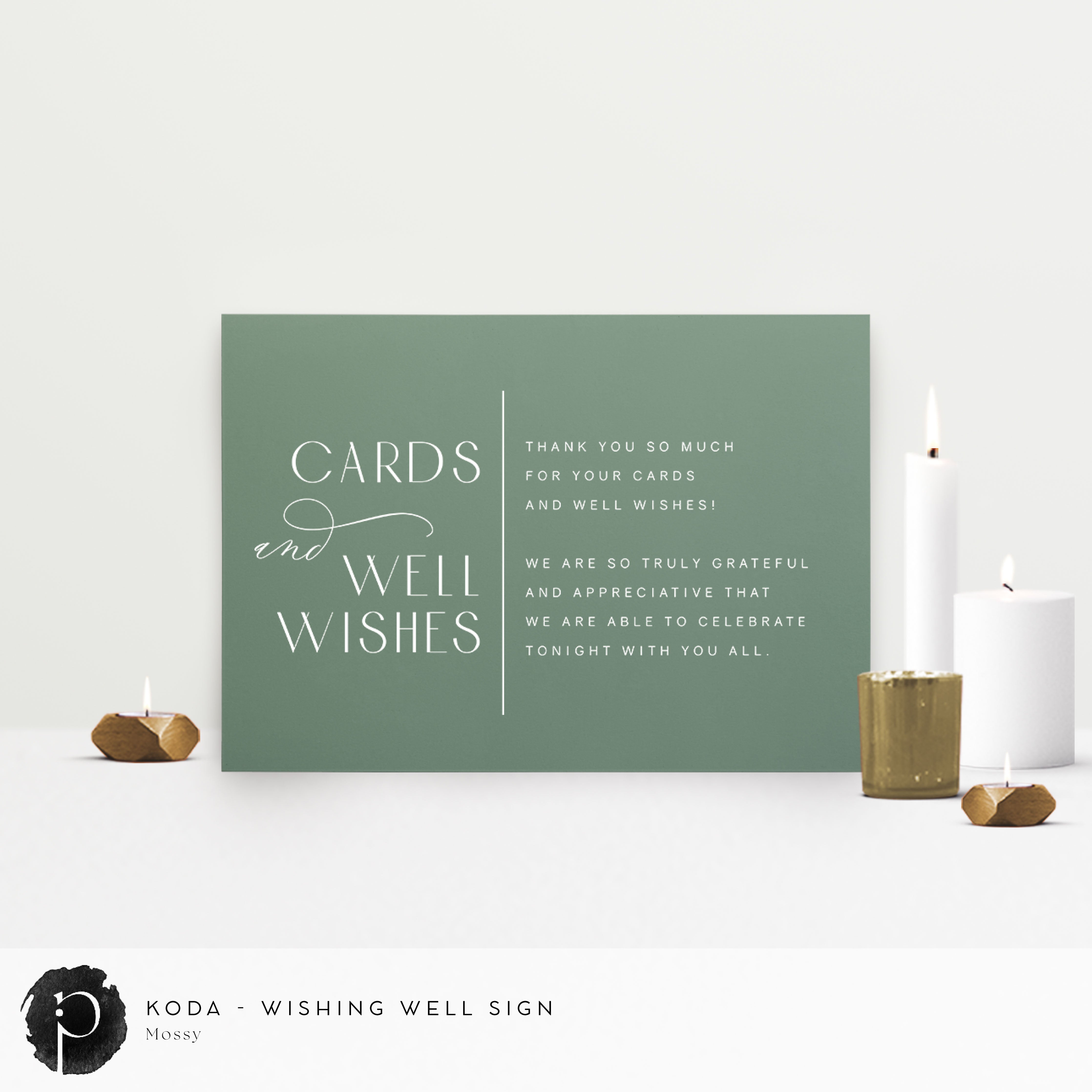 Koda - Cards/Gifts/Presents/Wishing Well Table Sign – Paper & Ink Studio