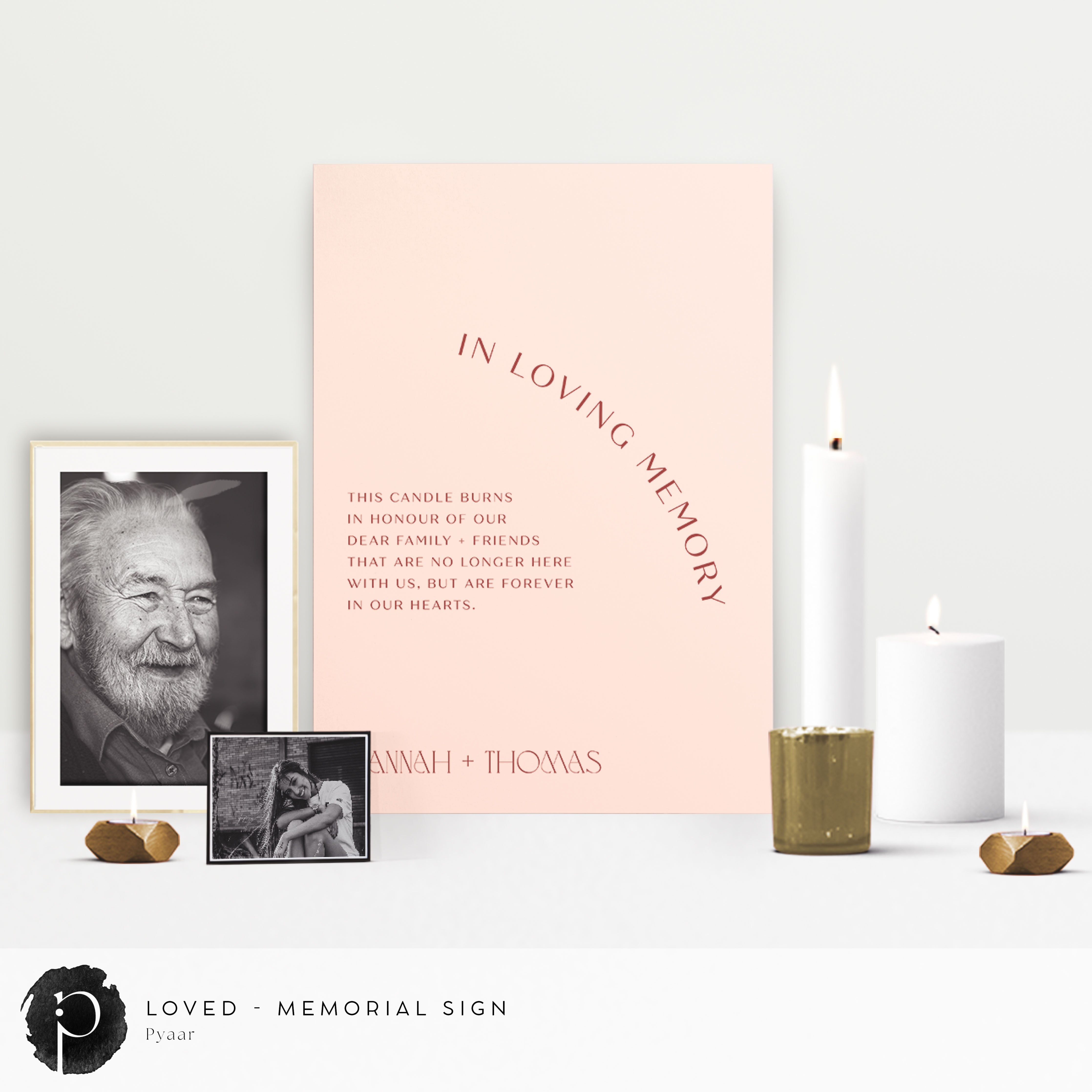 Loved - In Loving Memory Memorial Sign – Paper & Ink Studio