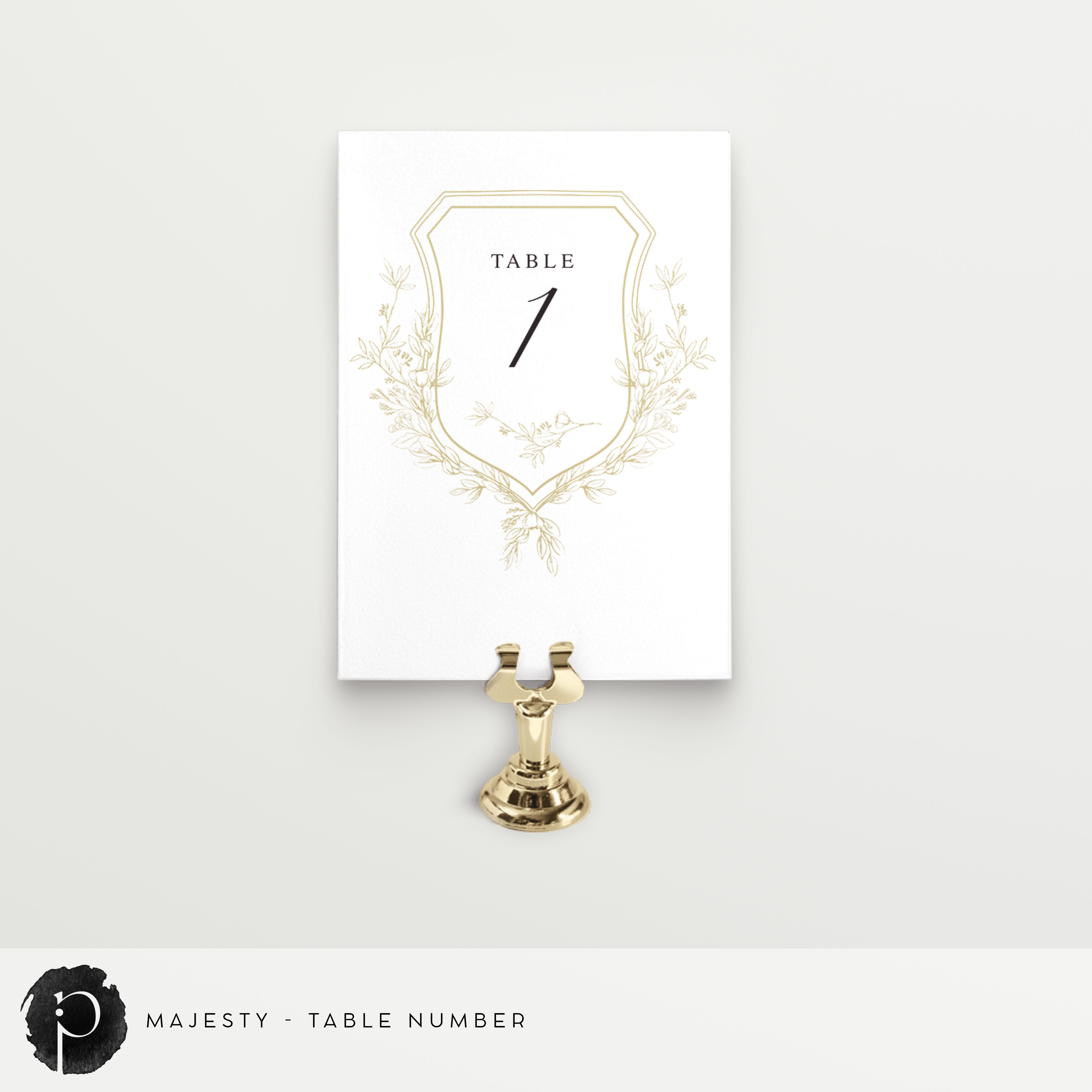 Majesty - Table Numbers – Paper & Ink Studio
