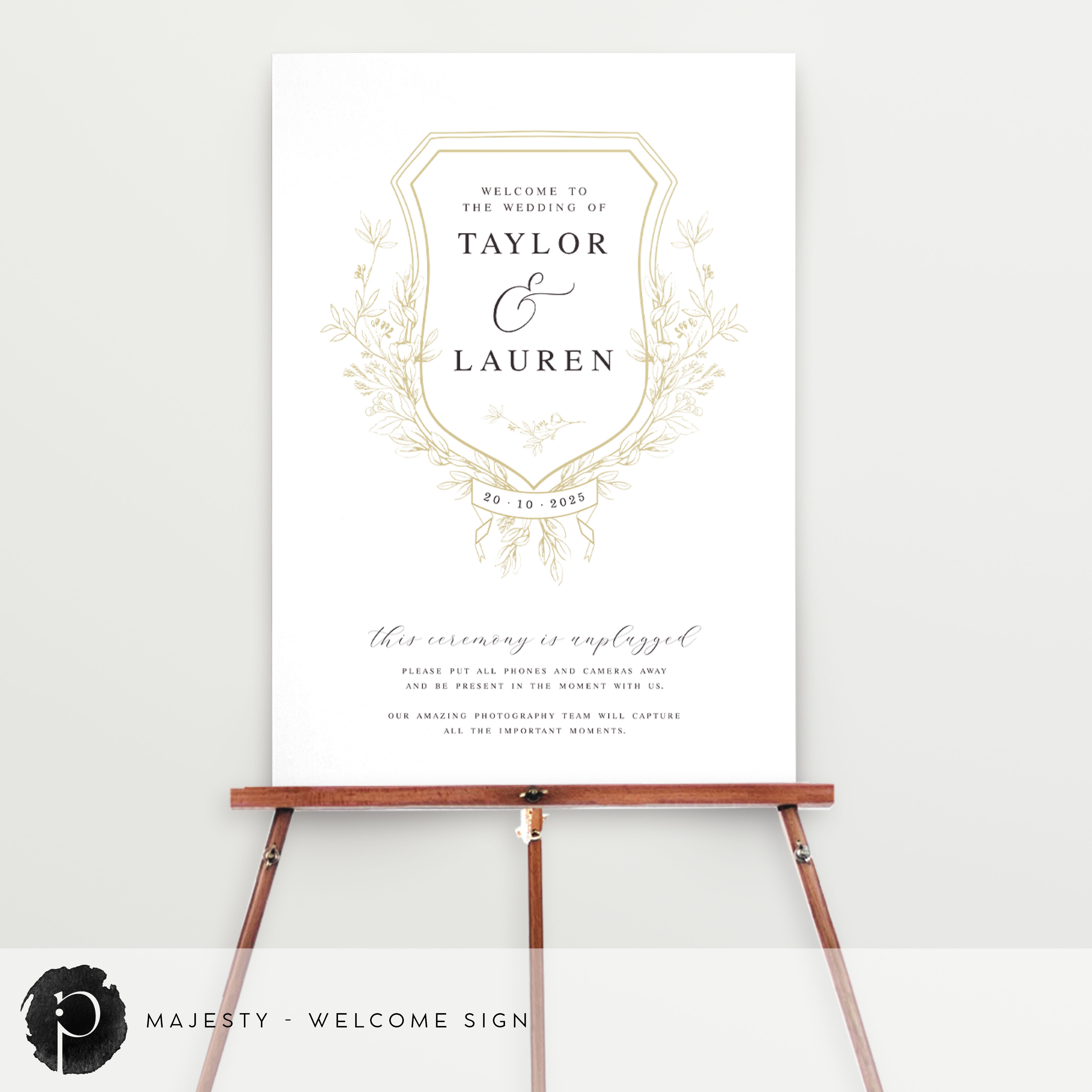 Majesty - Welcome Sign – Paper & Ink Studio