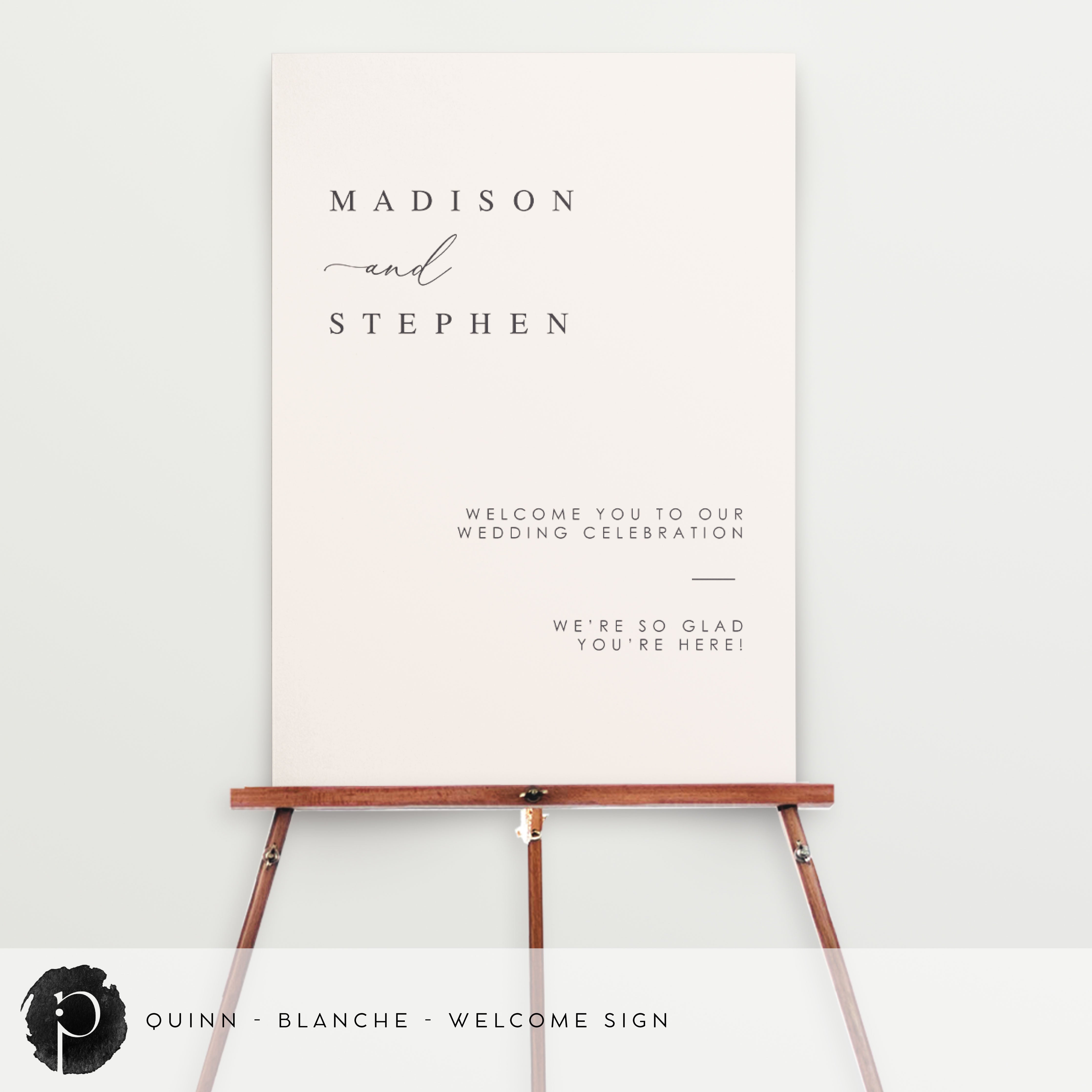 Quinn - Welcome Sign – Paper & Ink Studio