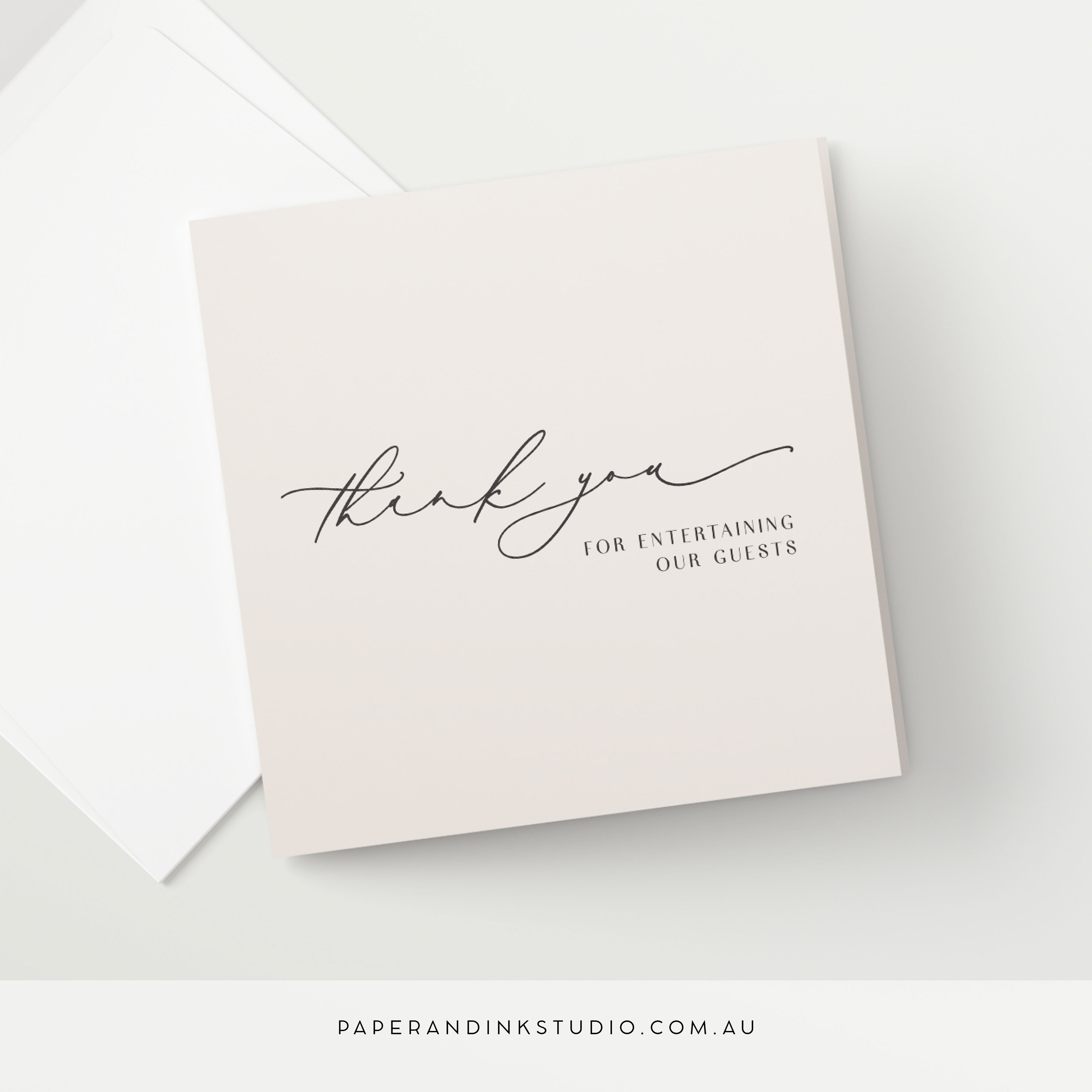 DJ Thank You Card - Silk – Paper & Ink Studio