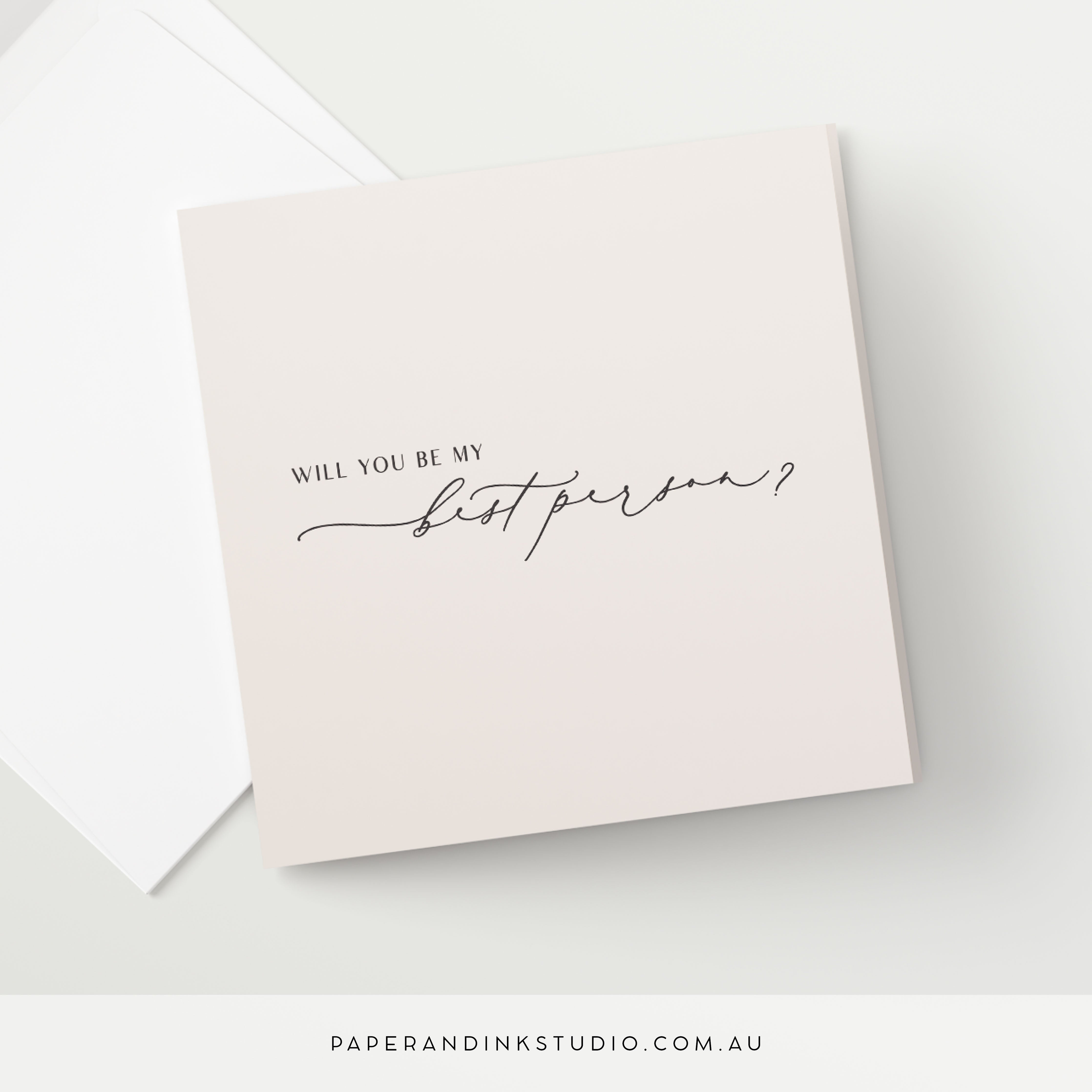Will You Be My Best Person Card - Silk – Paper & Ink Studio