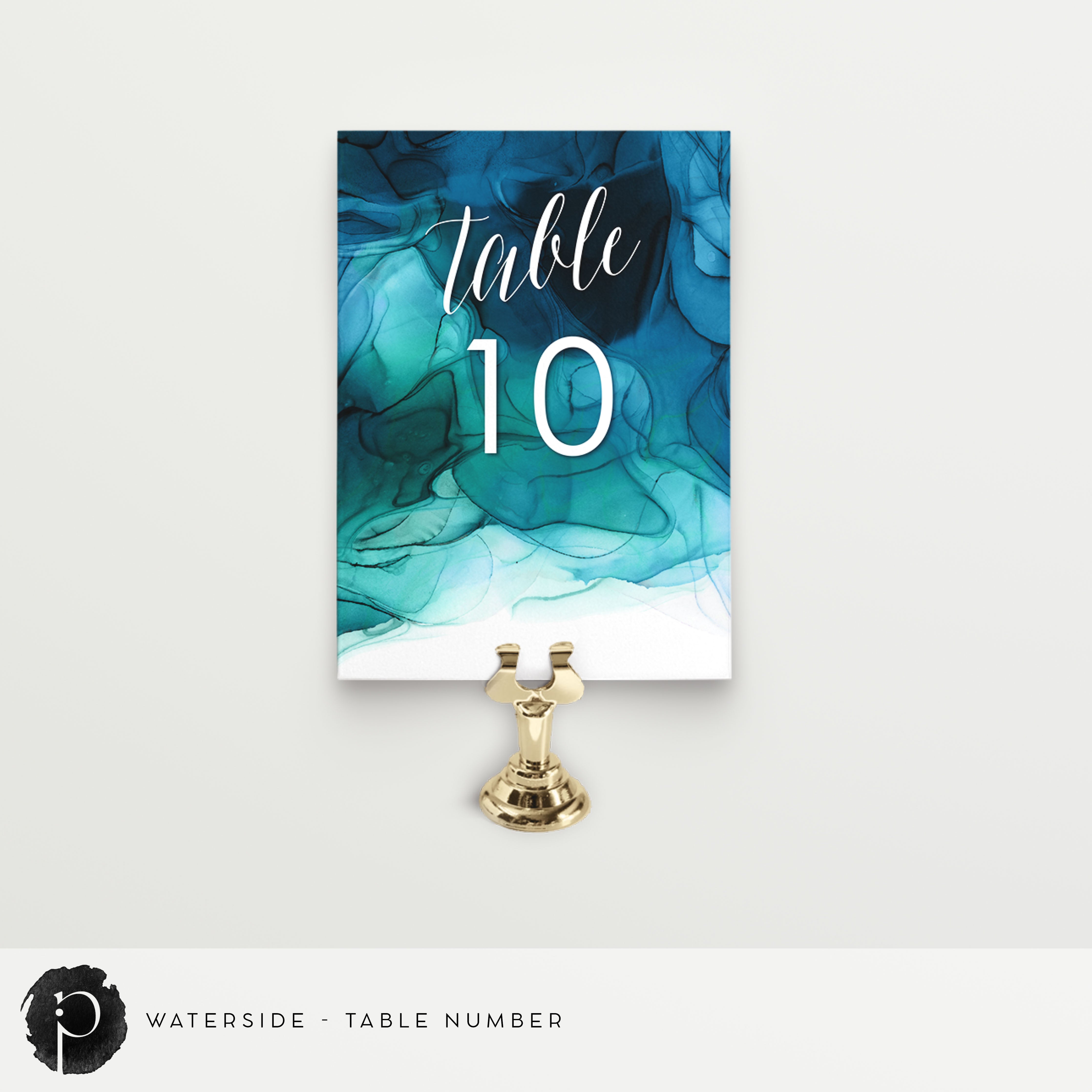 Waterside - Table Numbers – Paper & Ink Studio