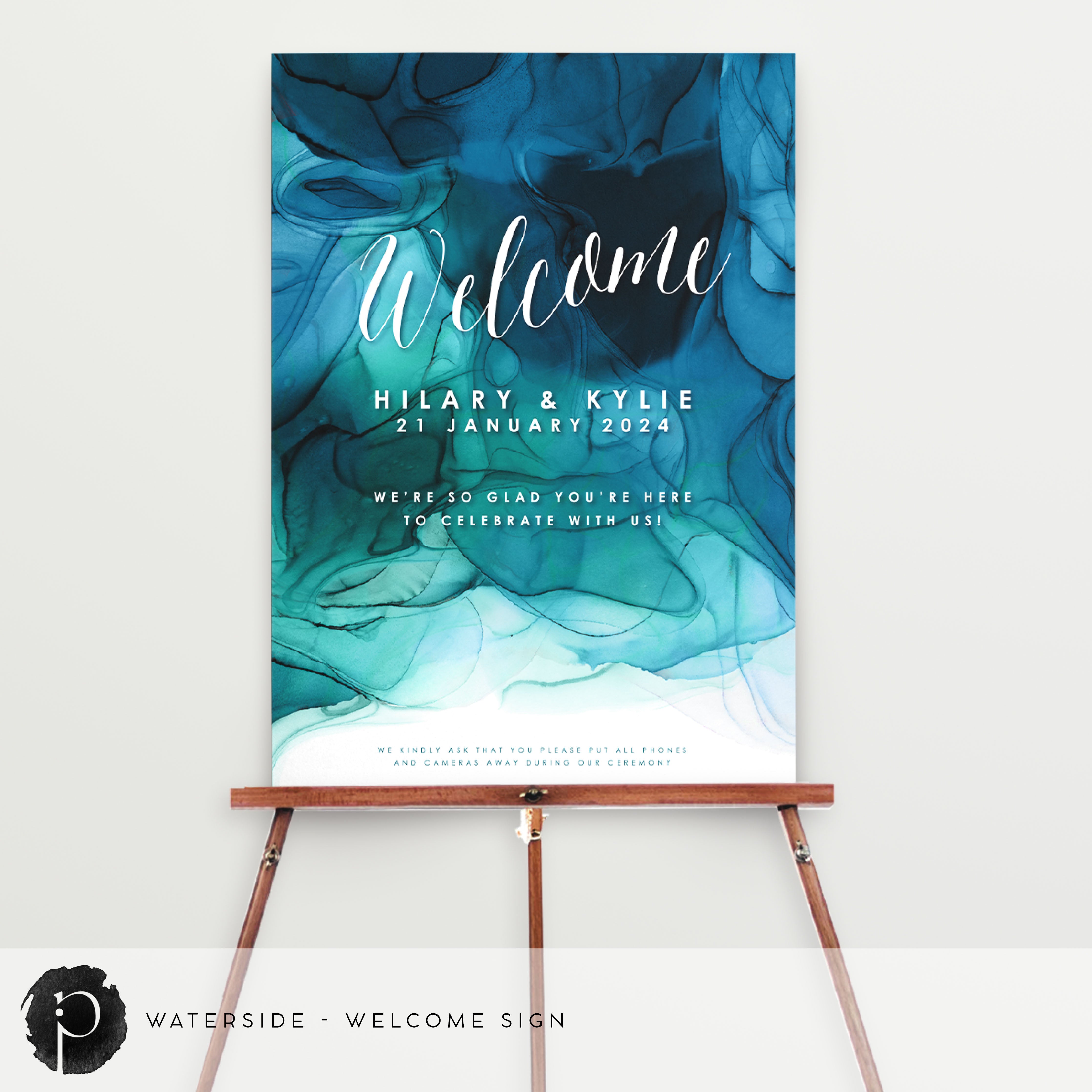 Waterside - Welcome Sign – Paper & Ink Studio