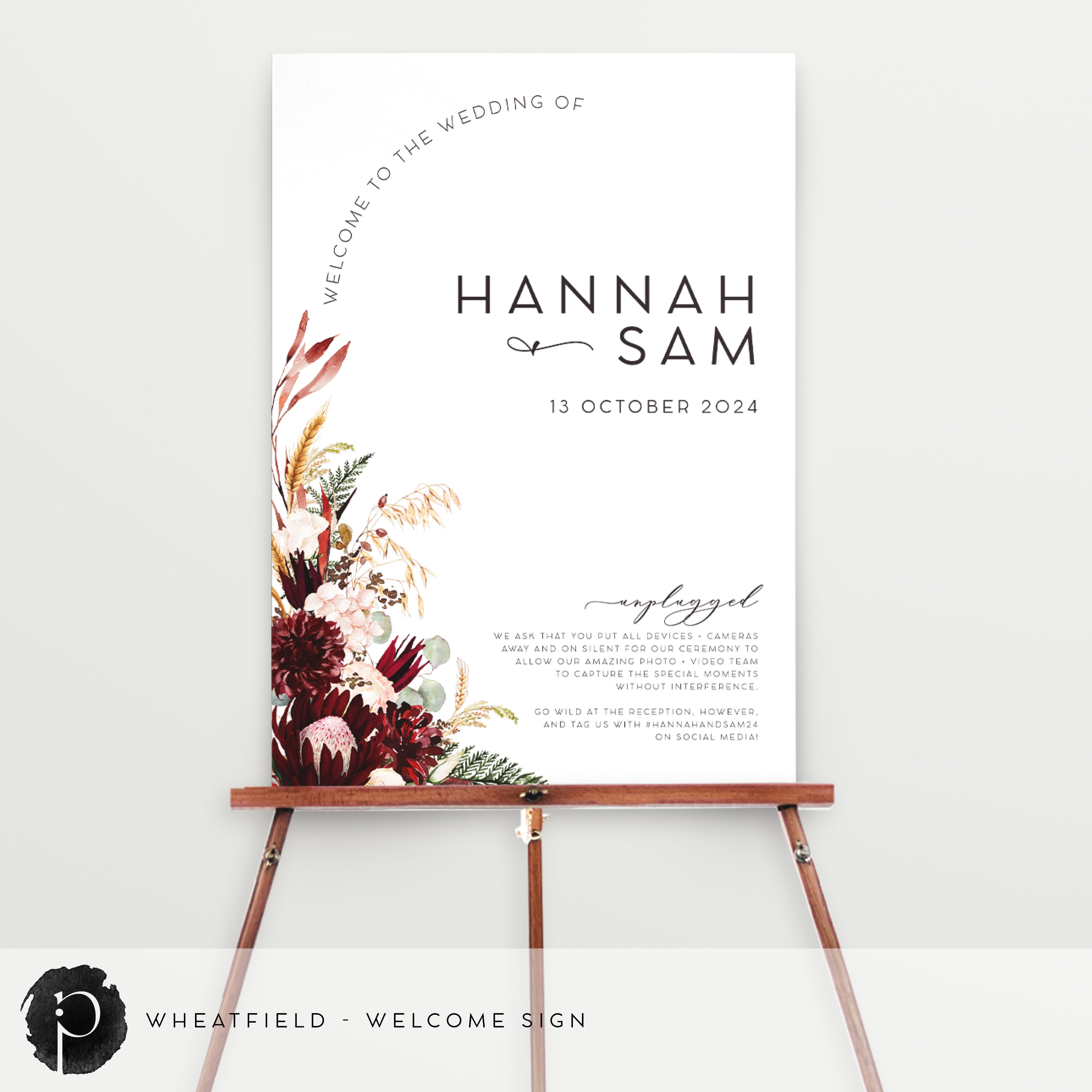 Wheatfield - Welcome Sign – Paper & Ink Studio